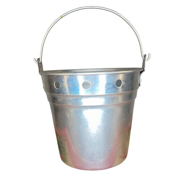 Unbranded | Accents | Small Silver Metal Bucket With Handle Gardening ...